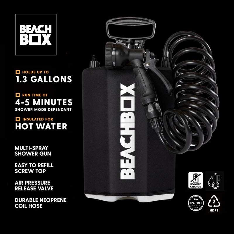 Buy a Portable Shower for the Beach and Camping from BeachBox